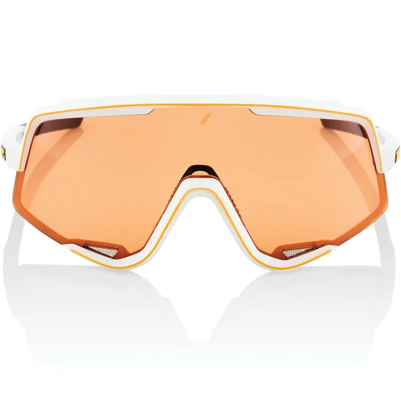 100 Percent Glendale Off White with Persimmon Lens Sunglasses