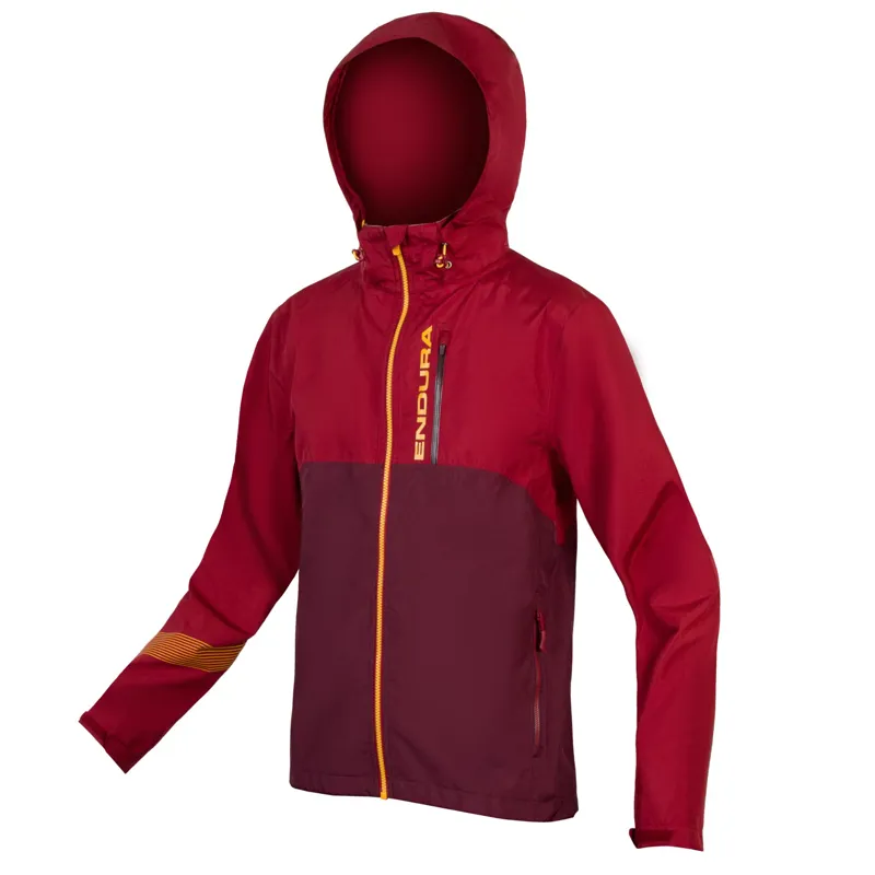 Endura Singletrack II Waterproof Claret Red Cycling Jacket