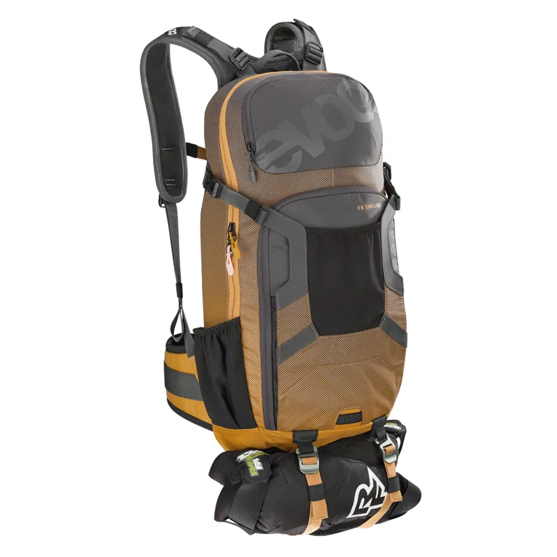 EVOC FR Enduro Grey / Loam Orange 16L Back Protector Backpack