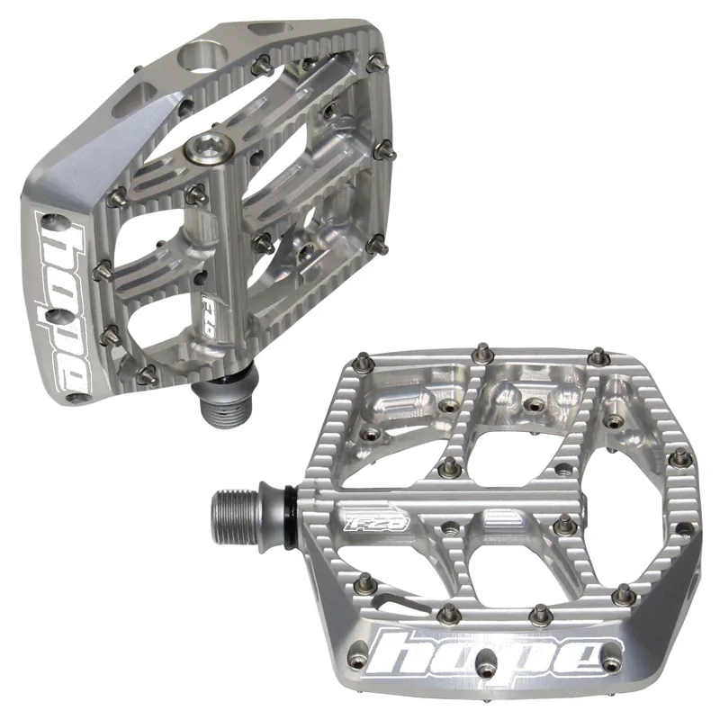 Hope F20 Silver Flat MTB Pedals
