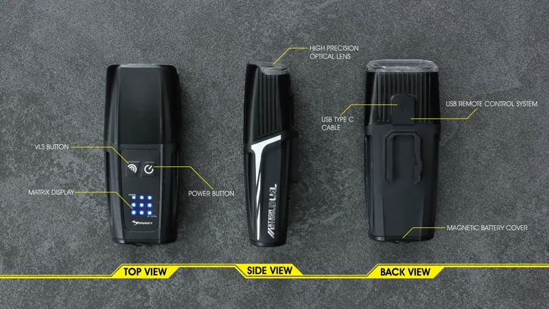 Moon Meteor Storm Dual 1300 Lumen Front Bicycle Light