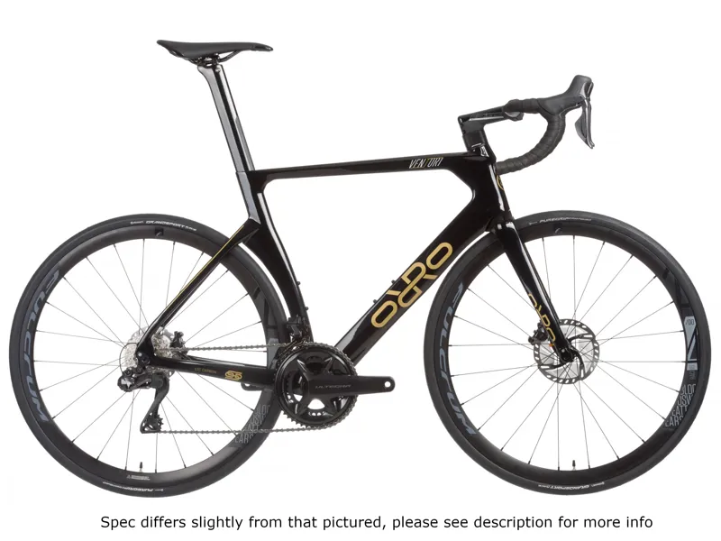 Orro 2024 Venturi STC Ultegra Di2 Black / Gold Carbon Aero Road Bike
