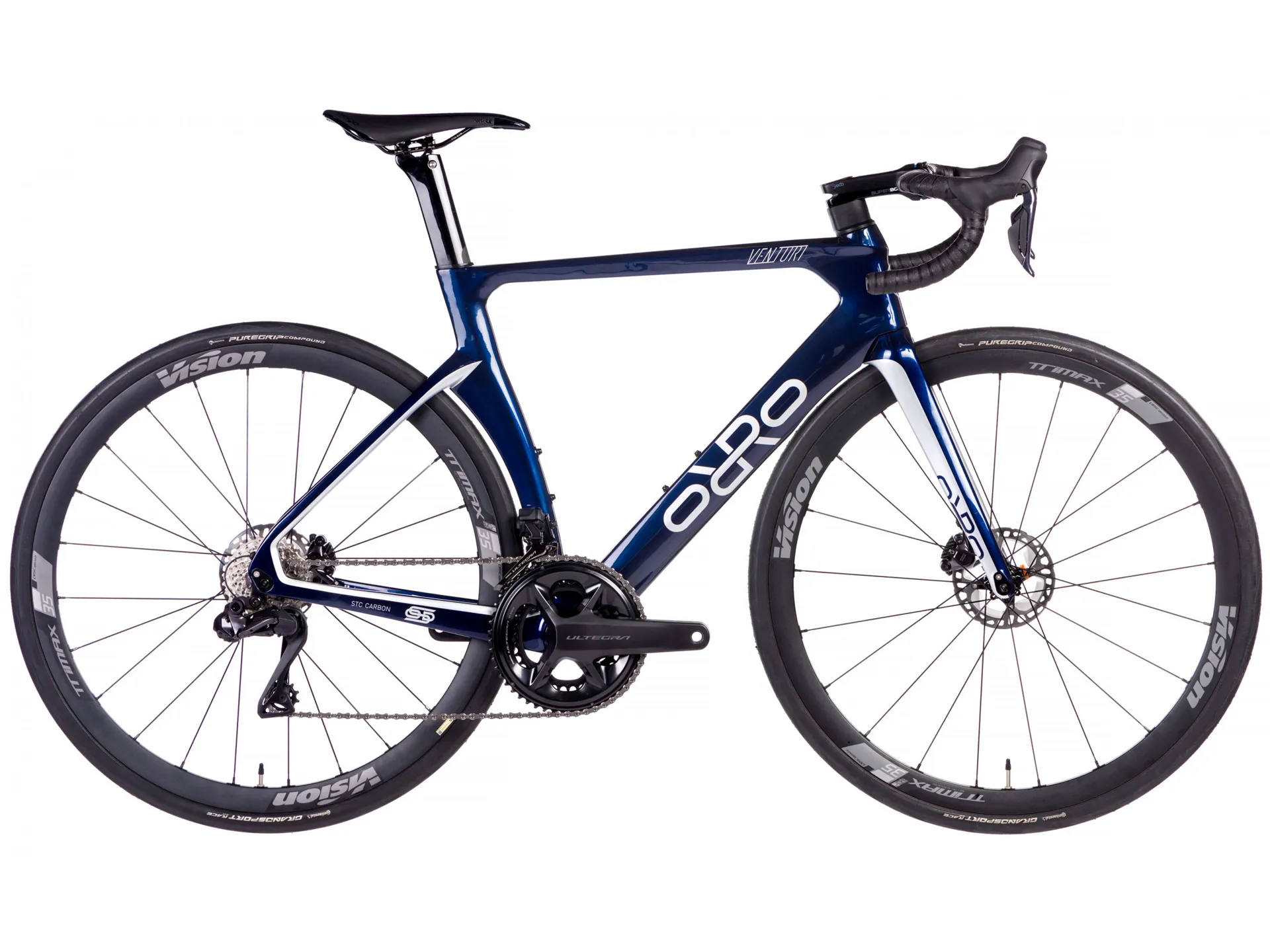 Orro 2024 Venturi STC Ultegra Di2 Blue / Silver Carbon Aero Road Bike