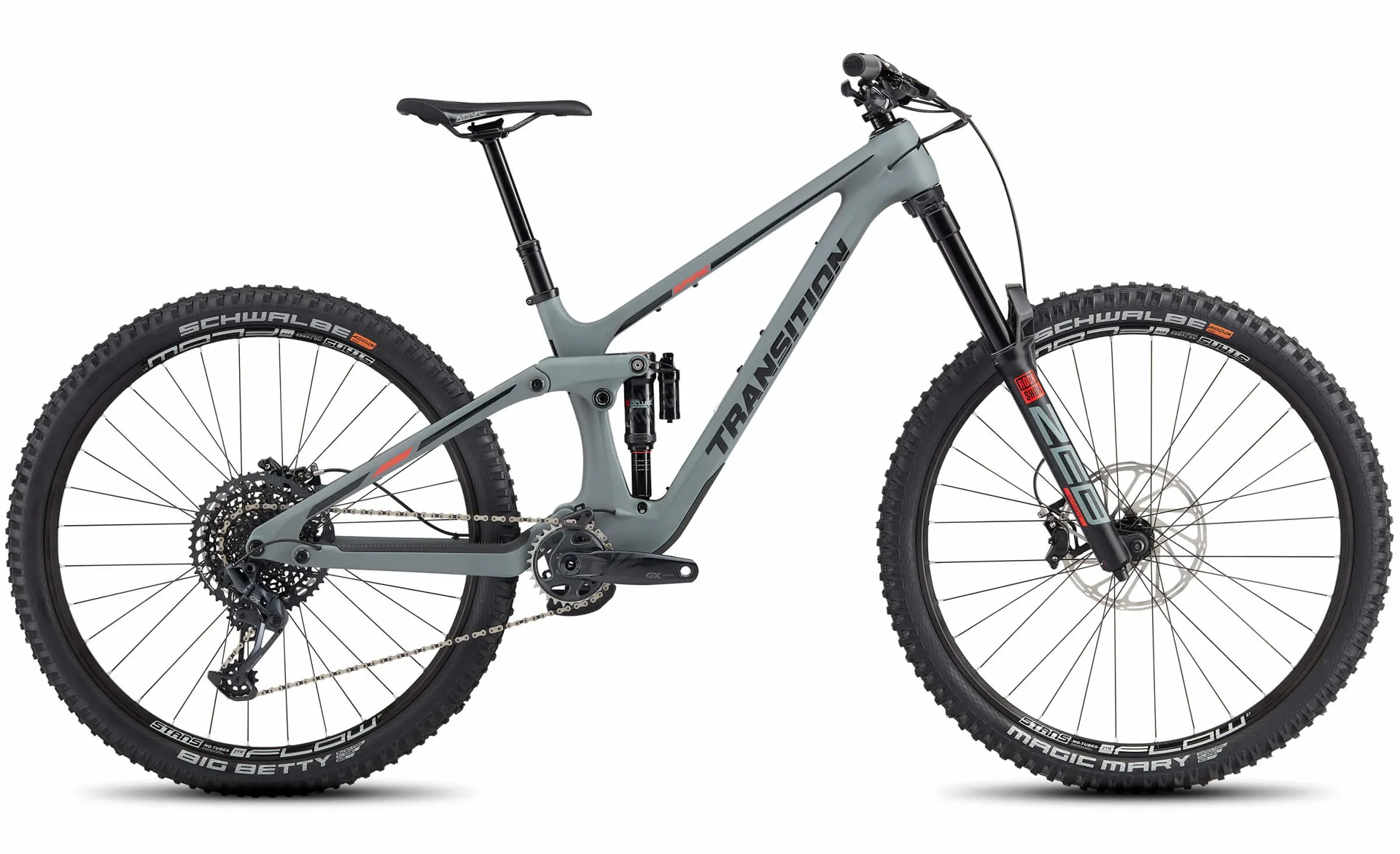 Transition Spire GX Gray Carbon Full Suspension Mountain Bike