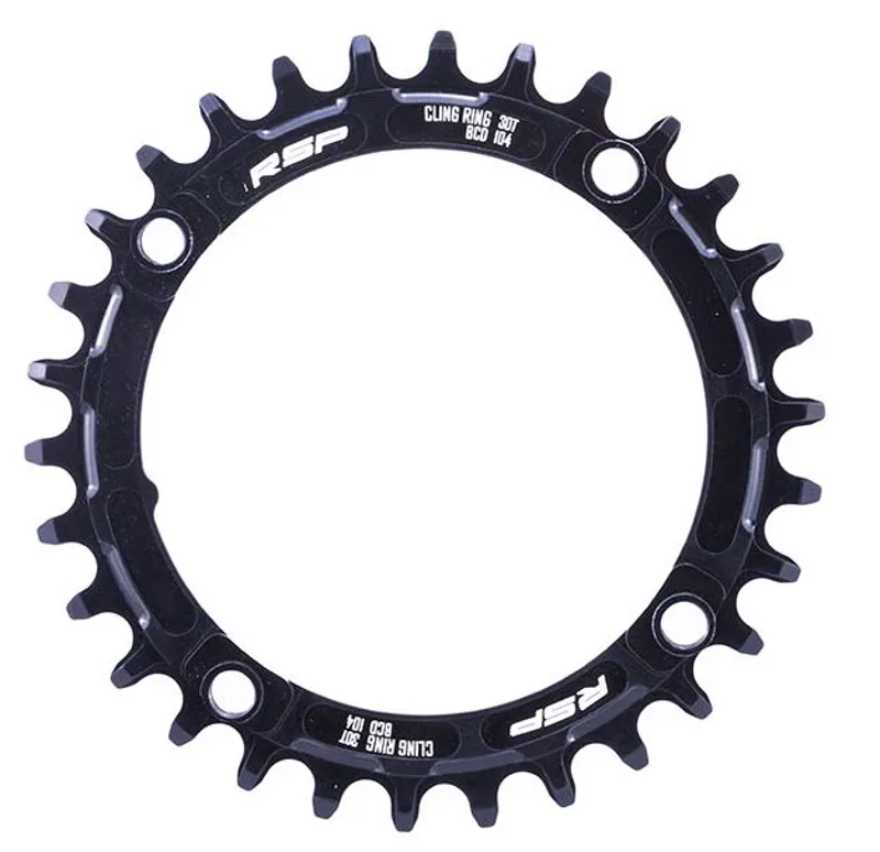 RSP Cling Ring 104 BCD Black Thick / Thin Chainring