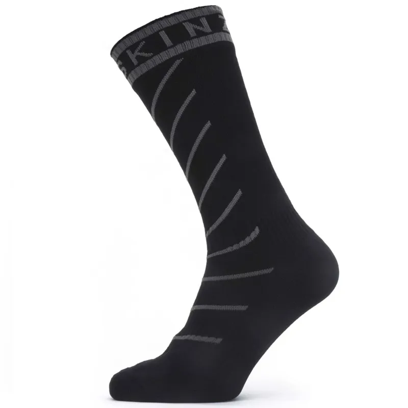 Sealskinz Warm Weather Mid Hydrostop Black Waterproof Socks